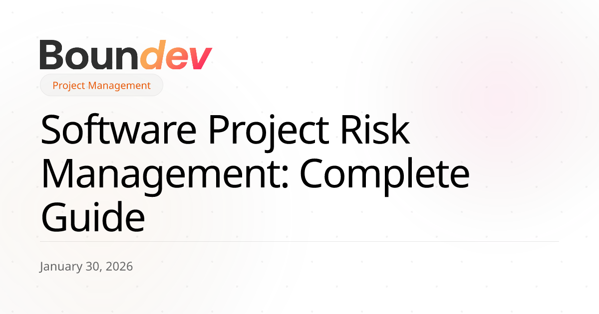 Software Project Risk Management Guide 2024